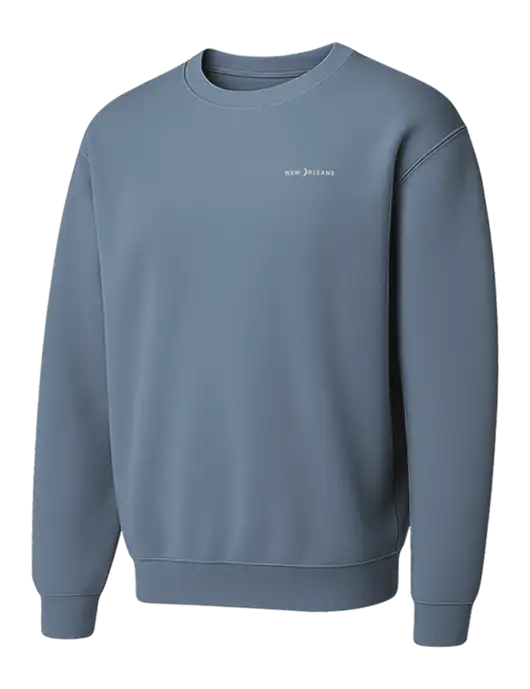 Comfort Colors Garment-Dyed Lightweight Slate Blue Fleece Crewneck ...