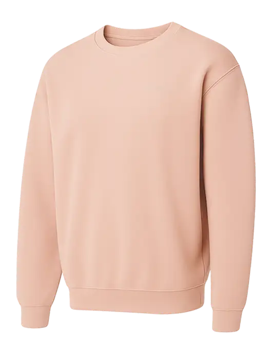 Comfort Colors Garment-Dyed Lightweight Peach Coral Fleece Crewneck ...
